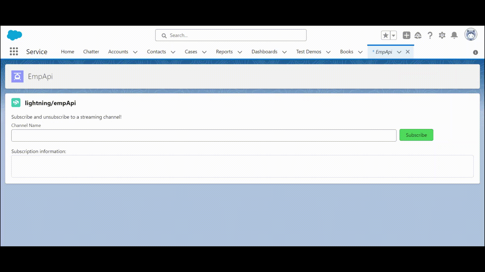 How to use lightning/empApi in Lightning web components